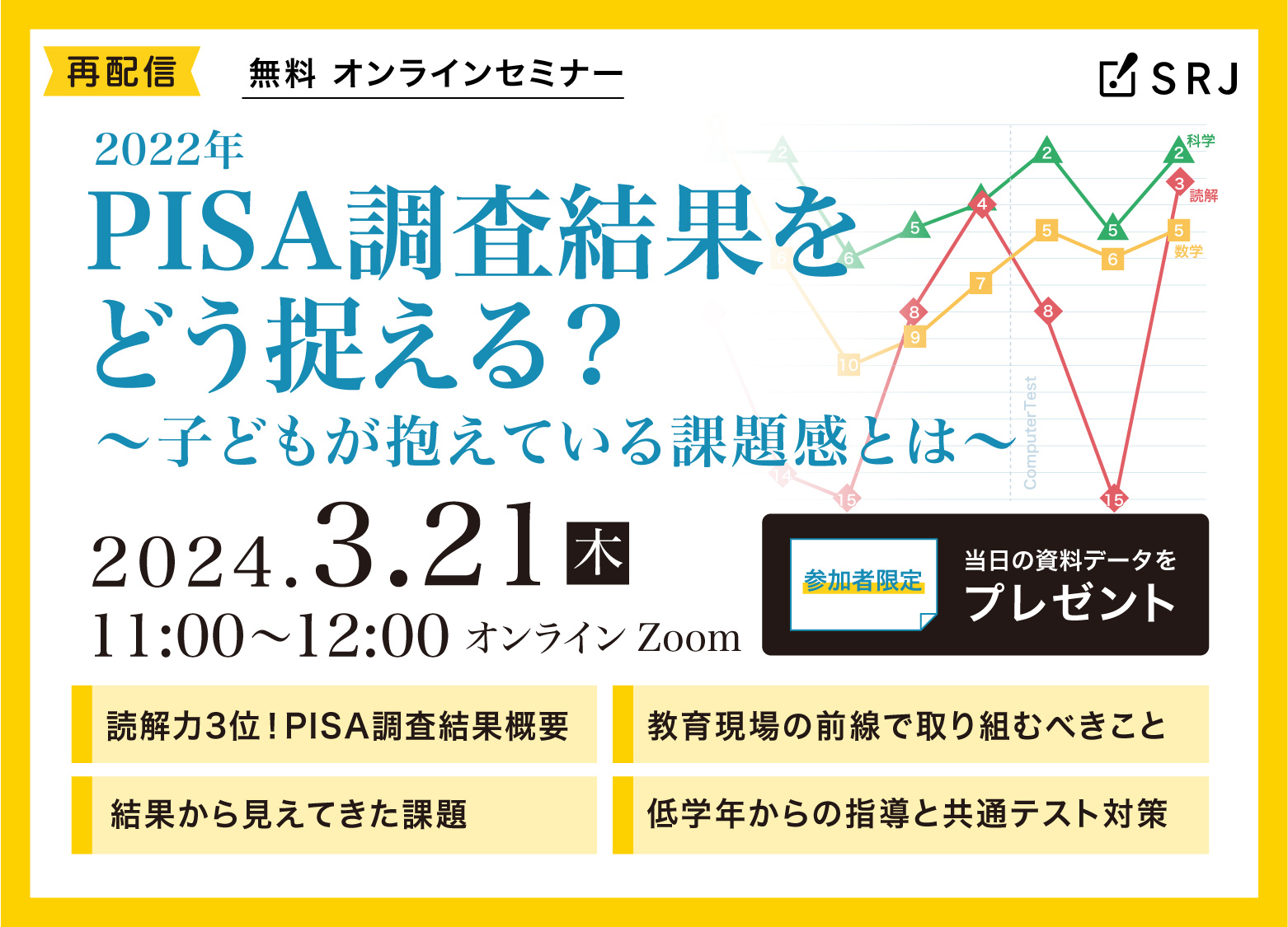 【再配信】2022年PISA調査結果をどう捉える？～子どもが抱えている課題感とは～